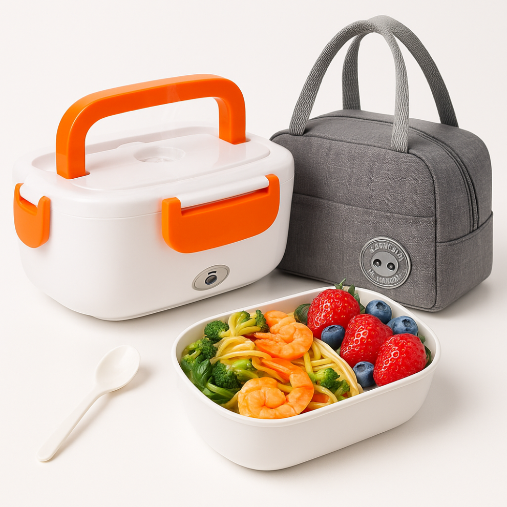 Chauffe Repas 1,05 L 40W Couvercle Étanche 2 Compartiments + Sac De ...