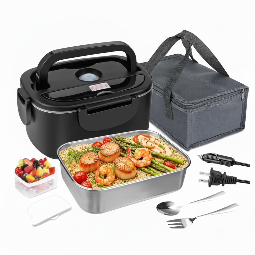Lunch Box Chauffante Tupperware Inox 1,5 L 60W + Sac De Transport ...